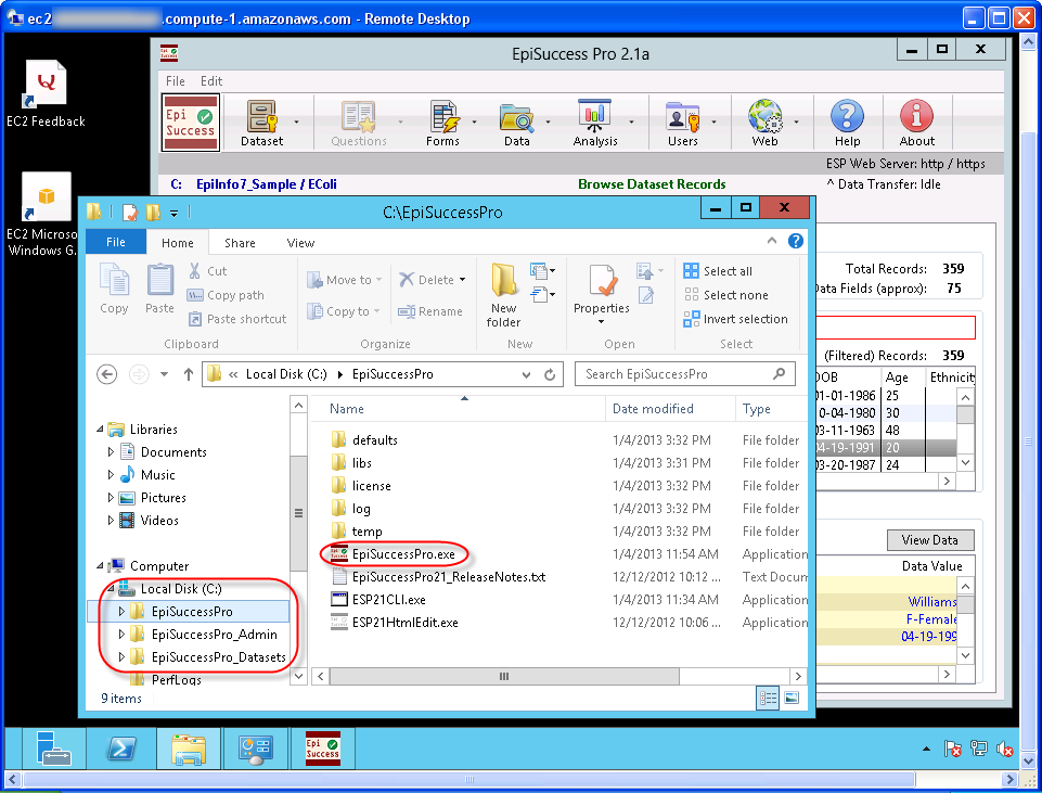 EpiSuccess Pro 2.1 Windows Server Screenshots